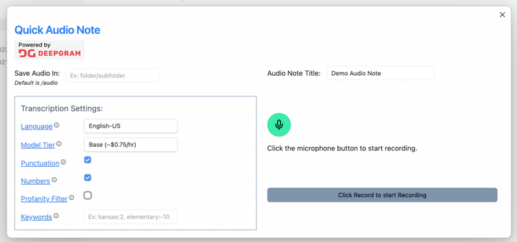 Power Up Your Obsidian Notes with Audio Transcription - Deepgram Blog ⚡ ...