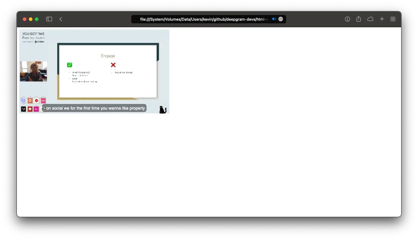 How to Add Captions and Subtitles to HTML5 Videos - Deepgram Blog ⚡️ ...