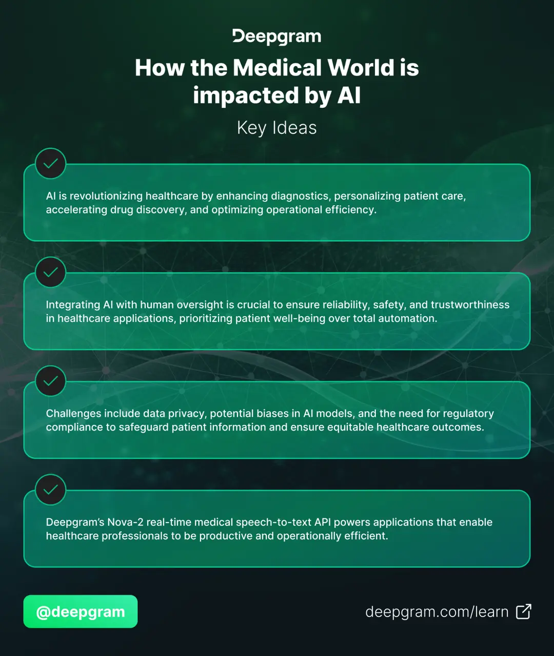Must-Know AI Use Cases in Medicine | Deepgram
