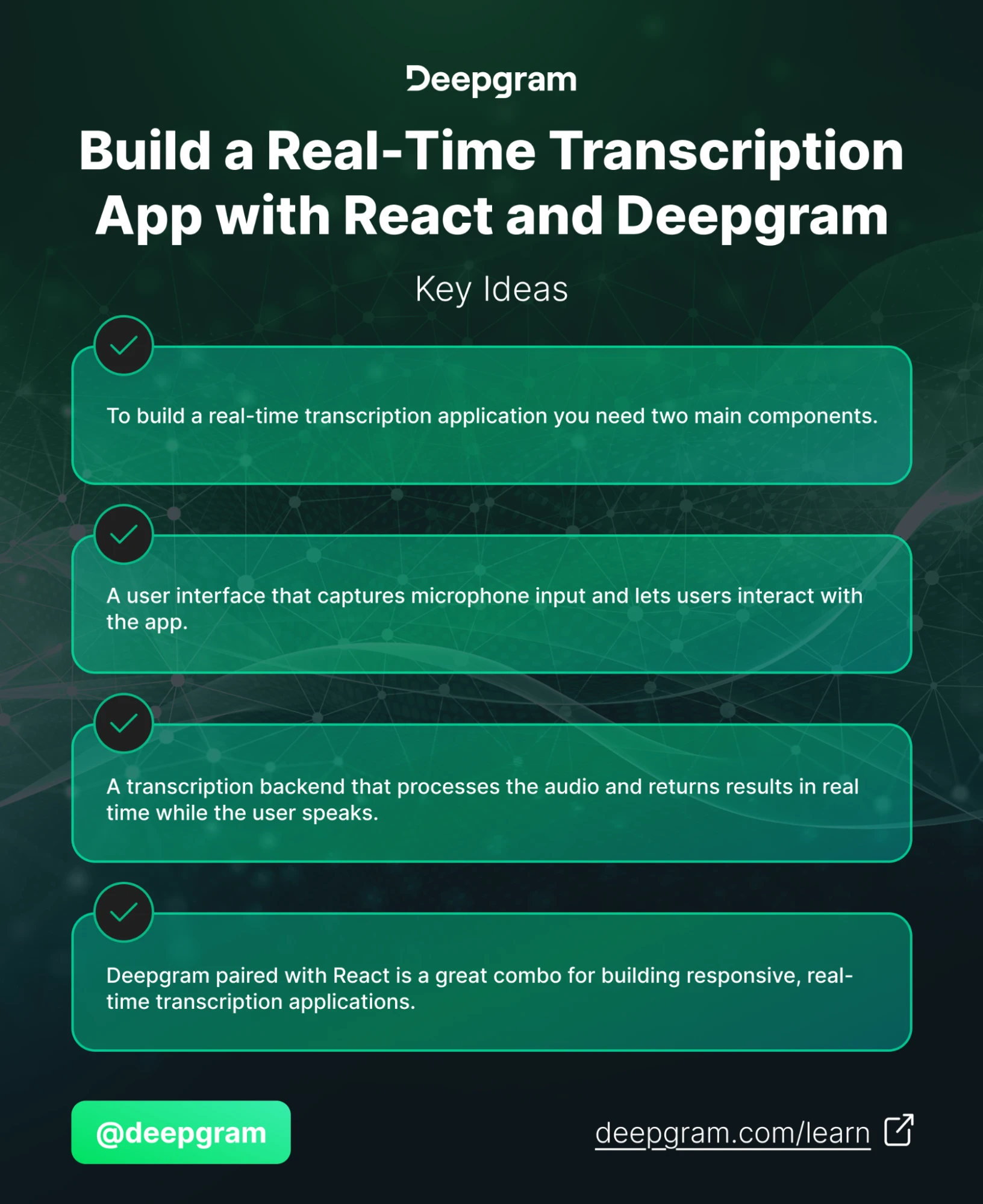 Build a Real-Time Transcription App with React and Deepgram | Deepgram